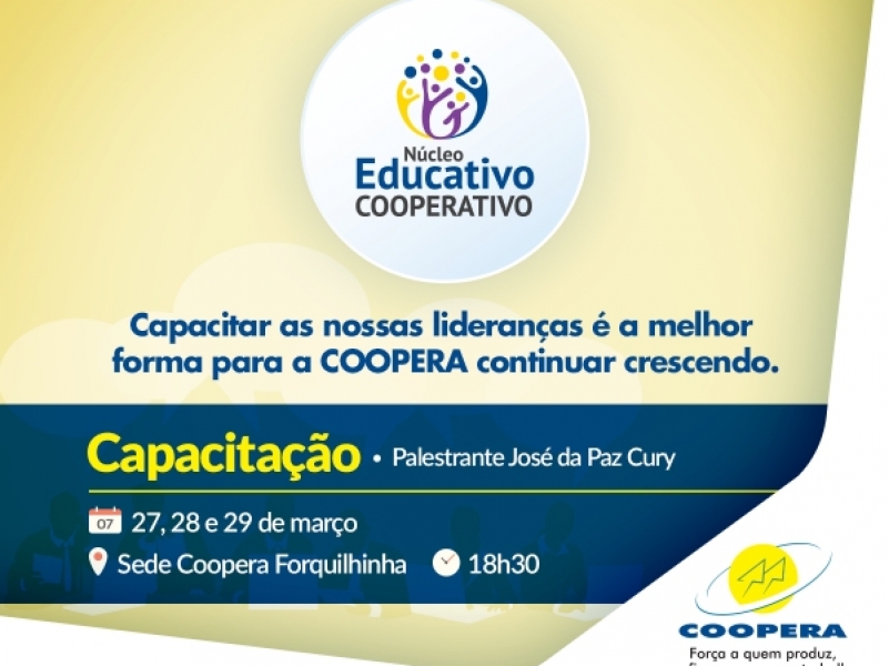 COOPERA abre inscrições para o Núcleo Educativo [...] - Coopera